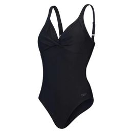 Speedo - Badeanzug f&uuml;r Damen, Eco Ausdauer + (Schwarz)