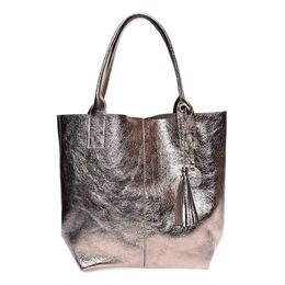 Roberta M Bronze Rindsledertasche