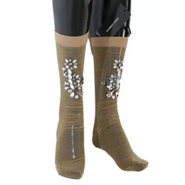 Dolce & Gabbana Verzierte transparente Socken