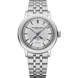 Raymond Weil Millesime Silber Herren Armbanduhr 2945-ST-65001