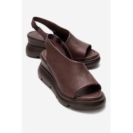 Agusto Leder-Plateau-Sandale (Damen)