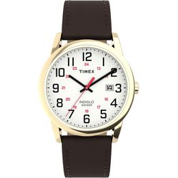 Timex Easy Reader Classic Braun Herren Armbanduhr TW2Y12700