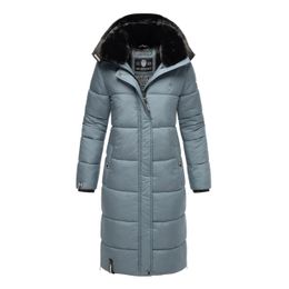 Marikoo Damen Winterjacke &ndash; Lange Steppjacke mit abnehmbarer Kapuze