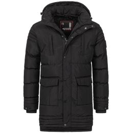 Alessandro Salvarini Herren Winterjacke AS285 mit Teddyfell & abnehmbarer Kapuze