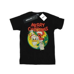 Disney - "Merry Christmas" T-Shirt f&uuml;r Herren (Schwarz)