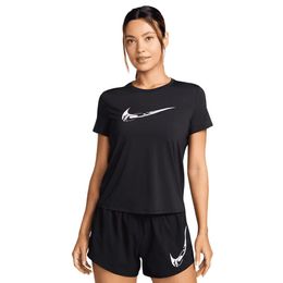 Nike One Swoosh Laufoberteil In Schwarz