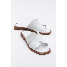 Jez Leder Slide Sandale (Women)