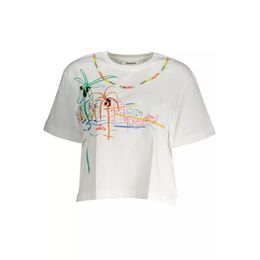 Desigual Stranddruck T-Shirt Kurzarm Rundhalsausschnitt