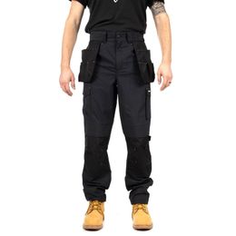 Caterpillar Nexus Holster Stretch Pocket Baumwoll Herren Schwarz Outdoor-Hose