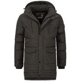 Alessandro Salvarini Herren Winterjacke AS285 mit Teddyfell & abnehmbarer Kapuze