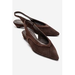 Lieve Leder-Slingback-Pumps (Damen)