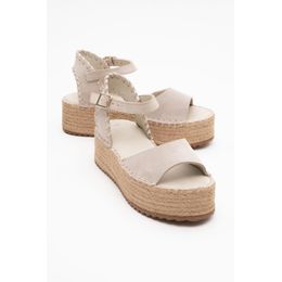 Serez Leder Plateau-Espadrilles Sandale (Damen)