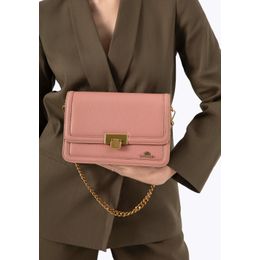 Wittchen Damen-Umh&auml;ngetasche aus Leder mit Kette, Rosa, Naturleder