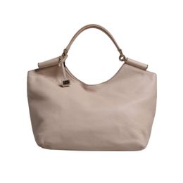 Dolce & Gabbana Hellrosa Rehleder-Logo-Plakette Tote mit Oberhandgriff Tasche
