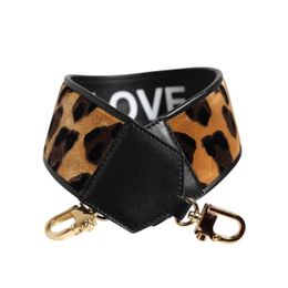 Dolce & Gabbana Schwarz Leopardprint Wenden Tasche Schultergurt