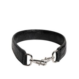 Dolce & Gabbana Schwarze Alligatorledertasche mit Schulterriemen