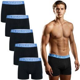 U.S. Polo Assn. Herren Boxershorts 5er Pack aus Baumwoll-Elasthan
