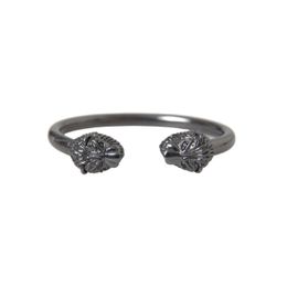 L&ouml;wenkopf-Armband in Gunmetal