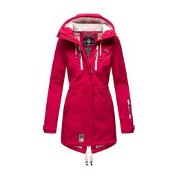Marikoo lange Damen Steppjacke Abendsternchen mit abnehmbarer Kapuze
