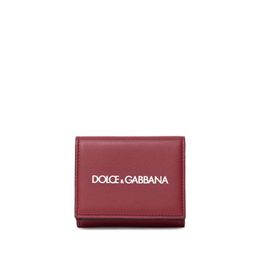 Dolce & Gabbana Rote Kalbsledergeldb&ouml;rse