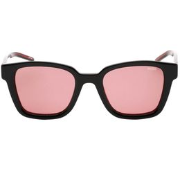 HUGO BOSS - Sonnenbrille f&uuml;r Herren, Matt (Burgunderrot/Rot/Schwarz)