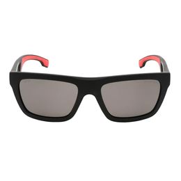 HUGO BOSS - "1450/S 0003 M9" Polarisiert-Sonnenbrille f&uuml;r Herren (Matt Schwarz/Grau)