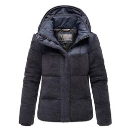 Marikoo Damen Teddy Puffer Jacke mit Kapuze & Rei&szlig;verschluss &ndash; Kaguraa