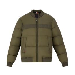 Tommy Hilfiger Gr&uuml;ne High Loft Bomberjacke