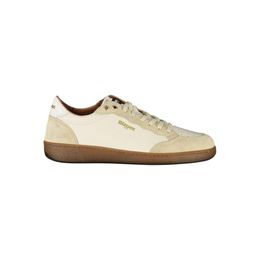Blauer Wei&szlig;e Leder Herren Sneaker