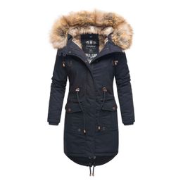 Navahoo Damen Winterjacke Rosinchen &ndash; Klassischer Parka mit Abnehmbarem Kunstfellkragen