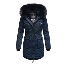 Navahoo Damen Winterjacke Luluna-Princess &ndash; Warm, Stylisch & Mit Teddyfell und Kunstfellkragen