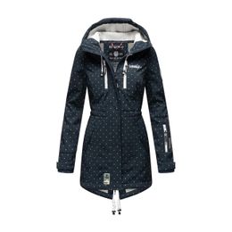Marikoo lange Damen Steppjacke Abendsternchen mit abnehmbarer Kapuze