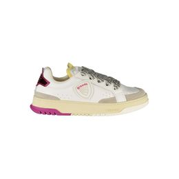 Blauer Wei&szlig;e Polyurethan Damen Sneaker