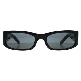 SAINT LAURENT Rectangle Womens Gl&auml;nzend Schwarz Grau SL M152