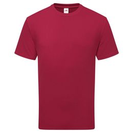 Fruit of the Loom - "Pure" T-Shirt f&uuml;r Herren/Damen Unisex, Baumwolle (Cranberry)
