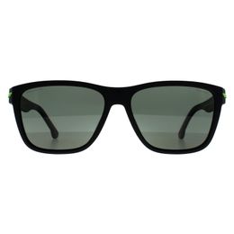 Police Rectangle Mens Matte Black Grey Green Polarized SPLB38E Tailwind 3
