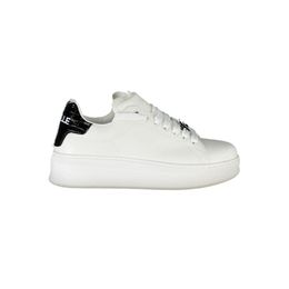 Gaelle Paris Wei&szlig;e Polyurethan Damen Sneakers