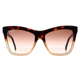 MaxMara Max Mara Cat Eye Damen Havanna Fade Braun Farbverlauf MM0008 Logo2