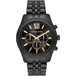 Michael Kors Lexington MK8603 Chronograph Herrenarmbanduhr mit schwarzem Zifferblatt
