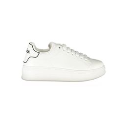Gaelle Paris Wei&szlig;e Polyurethan Damensneaker