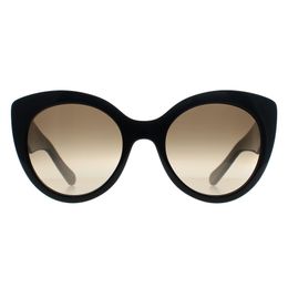 Salvatore Ferragamo Cat Eye Damen Schwarz Gancini Grau SF964S