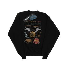Harry Potter - "All I Want For" Sweatshirt f&uuml;r M&auml;dchen (Schwarz)