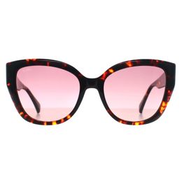 MaxMara Max Mara Cat Eye Damen Rot Havanna Bordeaux Farbverlauf MM0040 Logo 11