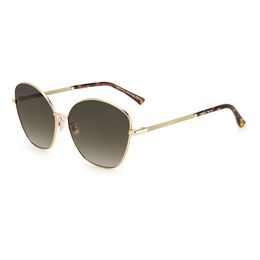 Jimmy Choo Marilia Gold Glitzer Sonnenbrille