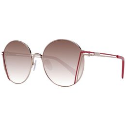 Emilio Pucci Sonnenbrille aus Ros&eacute;gold-Metall