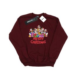 Disney - "Mickey Mouse and Friends" Sweatshirt f&uuml;r Herren (Burgunderrot)