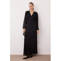 Unifarbenes, langes Maxikleid f&uuml;r Damen, Cocktailkleid, Abendkleid & Ballkleid