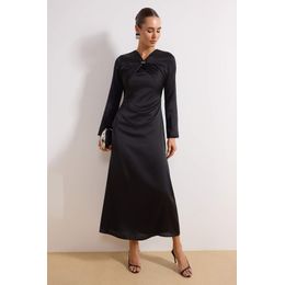 Elegantes, langes, flaches Maxikleid f&uuml;r Damen/Nachtkleid in A-Linie, dezentes Abendkleid