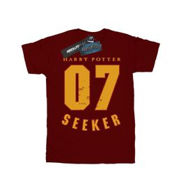Harry Potter - "Seeker 07" T-Shirt f&uuml;r M&auml;dchen (Burgunderrot)