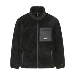 Ellesse - "Este" Fleecejacke f&uuml;r Herren, Durchgehender Rei&szlig;verschluss (Schwarz)